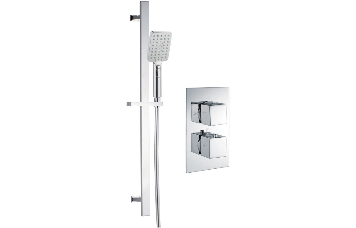 Nebula Shower Pack One - Single Outlet Twin Shower Valve w/Riser Kit ...