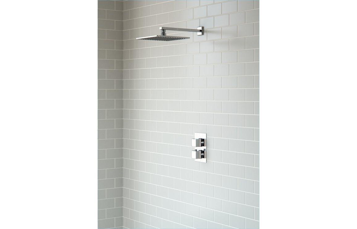 Nebula Shower Pack Two - Single Outlet Twin Shower Valve w/Overhead ...